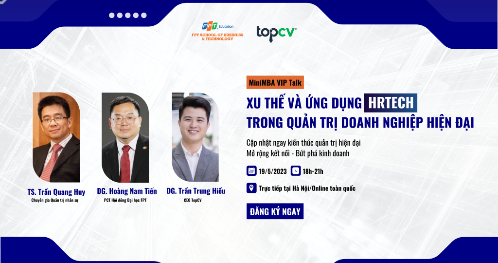 Xu thế và ứng dụng HRTech trong quản trị doanh nghiệp hiện đại