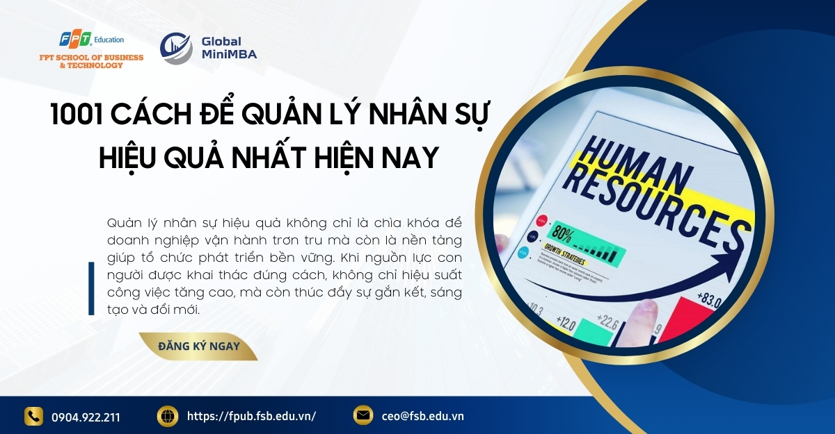 1001 cách để quản lý nhân sự hiệu quả nhất hiện nay - FSB Global Program